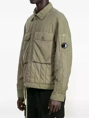 C.P. COMPANY Lens-detail Padded Jacket - Green