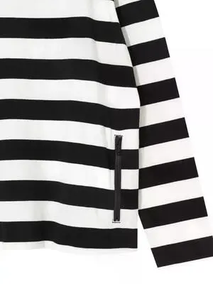 Undercover Striped Zip-pocket Sweater