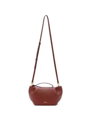 LA PORTEGNA Martita Leather Cross Body Bag - Red
