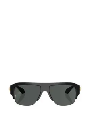 Versace Medusa-plaque Pilot Sunglasses - Black