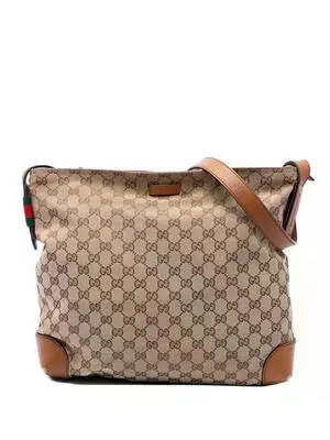 Gucci 2016-2026 Gg Canvas Web Crossbody Bag - Neutrals
