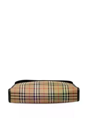 Burberry 20th Century Haymarket Check Canvas Clutch Bag