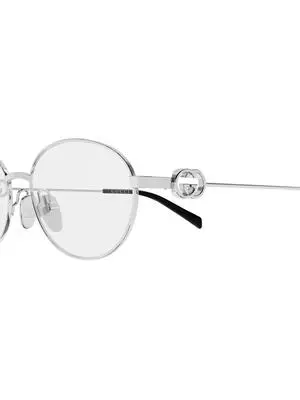 Gucci Oval-frame Glasses - Silver