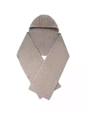 OLAF Ribbed-knit Hooded Scarf