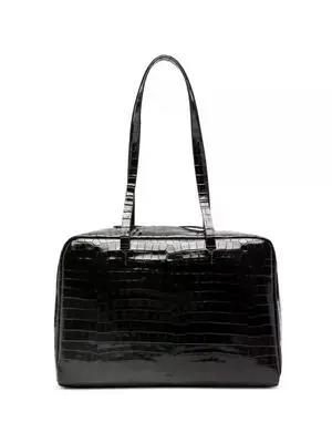 ALYSI Bowling Croc-effect Tote Bag - Brown