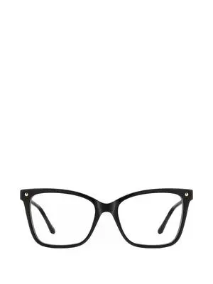 Carolina Herrera Pearl-embellished Squared-frame Glasses - Black
