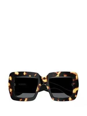 Valentino Garavani Vlogo Square-frame Sunglasses - Brown