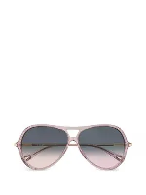 Chloé Pilot-frame Sunglasses - Pink
