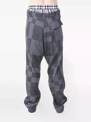 VIVIENNE WESTWOOD Checkered Drop-crotch Trousers