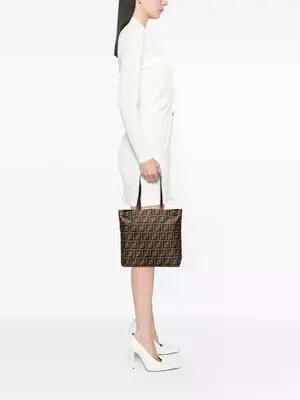 Fendi 20th Century Zucca Canvas Tote Bag