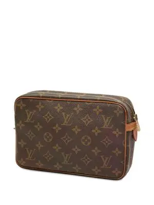 LOUIS VUITTON 1990 Monogram Compiegne 23 Clutch Bag
