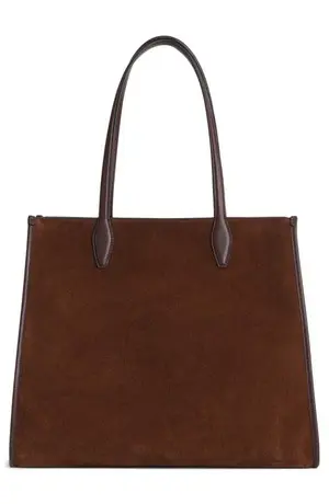 Madewell The Lexington Overnighter Suede Zip Tote