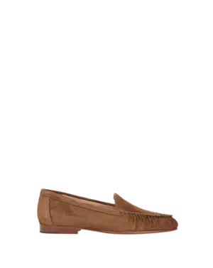 Veronica Beard Prilla Suede Loafer - Chestnut