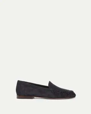 Veronica Beard Prilla Suede Loafer - Navy