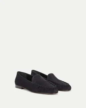Veronica Beard Prilla Suede Loafer - Navy