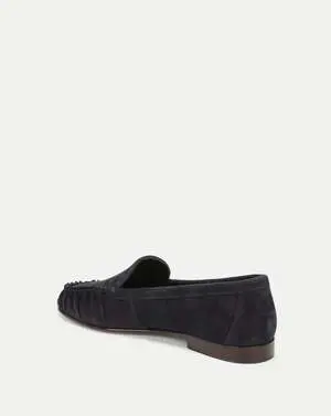 Veronica Beard Prilla Suede Loafer - Navy