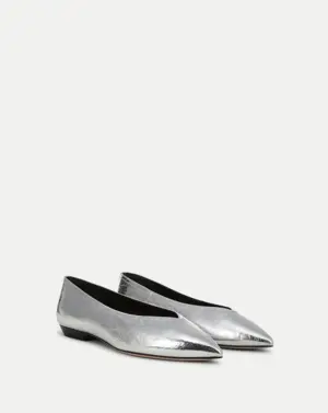 Veronica Beard Bancroft Metallic Flat
