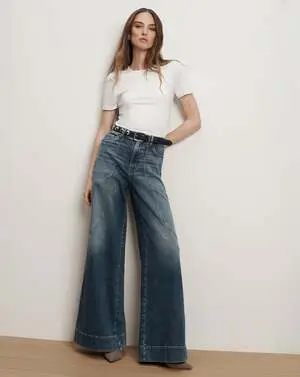 Veronica Beard Arch Studded Leather Belt