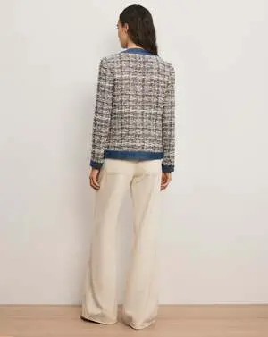 Veronica Beard Ainslie Tweed Jacket - Navy Multi