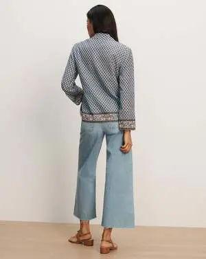 Veronica Beard Eva Scarf-print Blouse