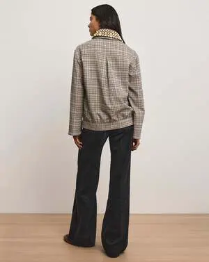 Veronica Beard Kasper Plaid Chore Jacket