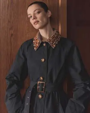 Veronica Beard Langham Belted Dickey Coat