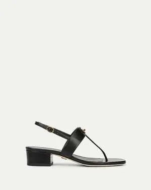 Veronica Beard Andie Anchor Toggle Sandal - Black