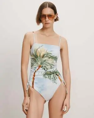 Veronica Beard Paradisa Swimsuit - Blue Multi