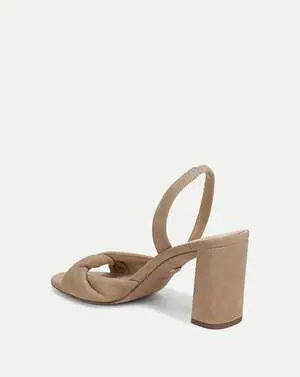 Veronica Beard Tullia Suede Slingback Al - Sand