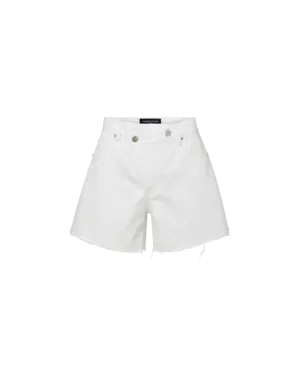 Veronica Beard Ellis Crossover-waistband Denim Short