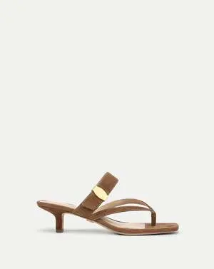Veronica Beard Salva Dash Kitten-heel Sandal