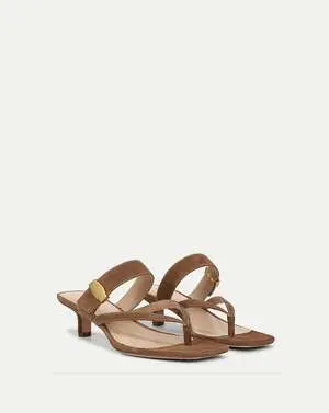 Veronica Beard Salva Dash Kitten-heel Sandal