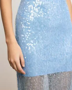 Veronica Beard Allora Sequin Midi Skirt