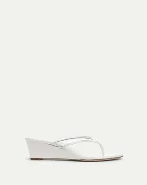 Veronica Beard Clea Jelly Wedge Sandal Clear Coconut Clear/coconut