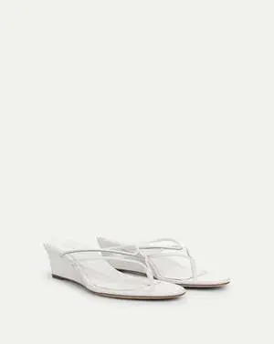 Veronica Beard Clea Jelly Wedge Sandal Clear Coconut - Clear/coconut