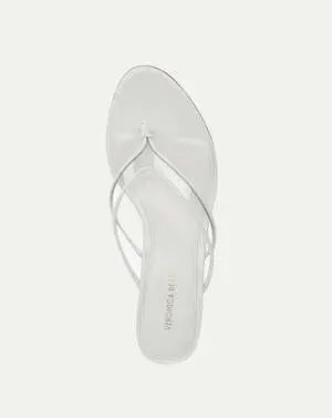 Veronica Beard Clea Jelly Wedge Sandal Clear Coconut - Clear/coconut