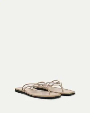 Veronica Beard Clea Jelly Flip-flop Sandal Sand Clear