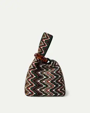 Veronica Beard Beaded Swing Clutch - Amber Multi