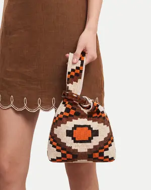 Veronica Beard Beaded Swing Clutch