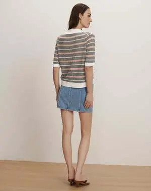 Veronica Beard Marquita Denim Mini Skirt