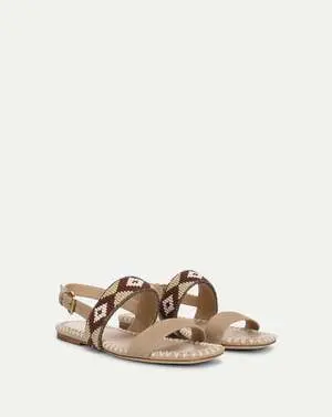 Veronica Beard Marian Beaded Flat Sandal
