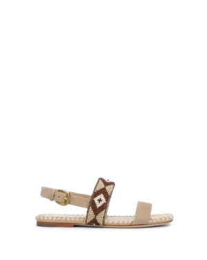 Veronica Beard Marian Beaded Flat Sandal
