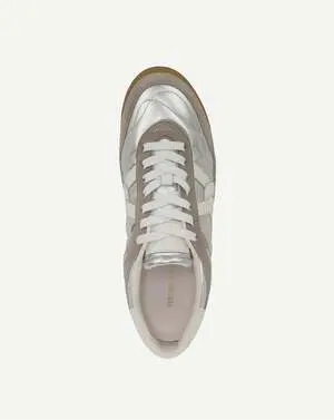Veronica Beard Natalia Suede Sneaker Silver Grey