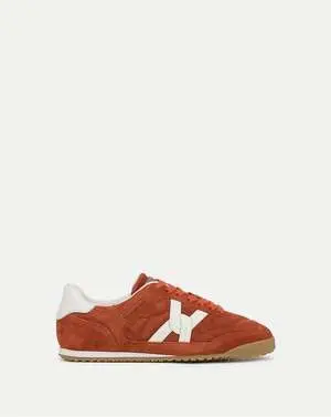 Veronica Beard Natalia Suede Sneaker - Rust