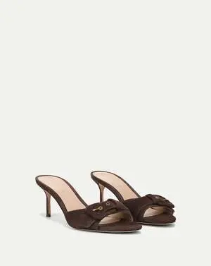 Veronica Beard Tia Buckle Sandal - Espresso