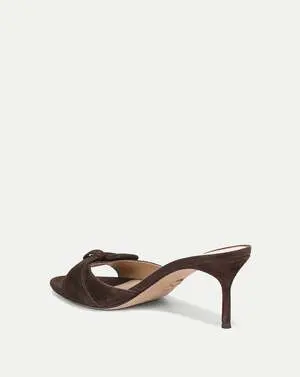 Veronica Beard Tia Buckle Sandal - Espresso
