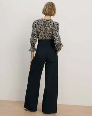 Veronica Beard Ashlynn Paisley Blouse