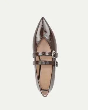 Veronica Beard Bancroft Leather Mary Jane Flat