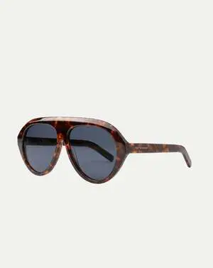 Veronica Beard The Icon Aviator Sunglasses - Tortoise