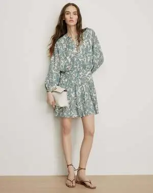 Veronica Beard Rivendell Silk-blend Mini Dress